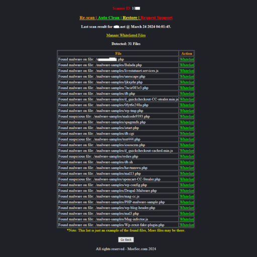 Website Antivirus - Website Security Protection and Monitoring | MoeSec